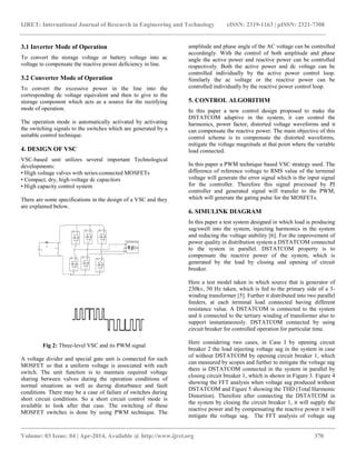 Power Quality Enhancement By Improving Voltage Stability Using Dstatcom