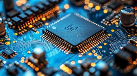 Efficient Automated Pcb Assembly Process Stock Illustration