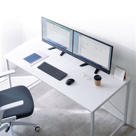 シンプルデスク ワークデスク 机 幅140cm 奥行70cm モニターアーム対応 ホワイト 100 Deskf059の販売商品 通販なら