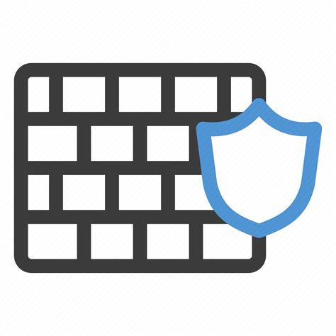Firewall Shield Protection Safety Security Icon Download On