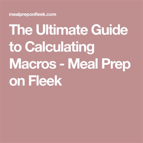 Pin On Macros