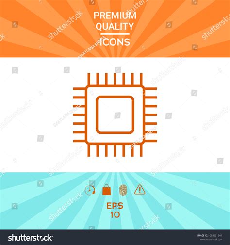 Cpu Symbol Icon Stock Vector Royalty Free Shutterstock
