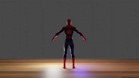 3d Model Spiderman Skin Fortnite Vr Ar Low Poly Cgtrader