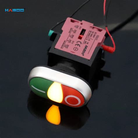 Haboo 22mm Double Push Button Switch Momentary China 22mm Double