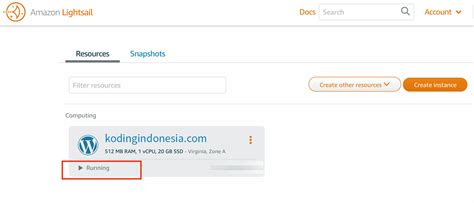 Create Instance Dan Install Wordpress Di Aws Lightsail Koding Indonesia