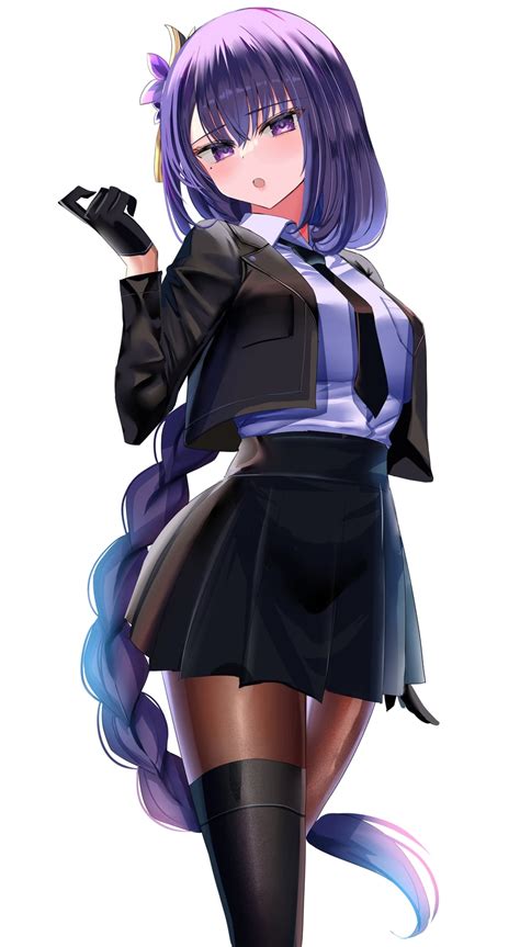 Raiden Shogun Genshin Impact Drawn By Hanasaka Houcha Danbooru