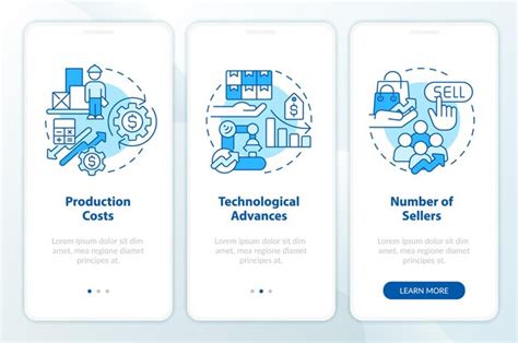 Premium Vector Production Advanced Onboarding Mobile App Screen