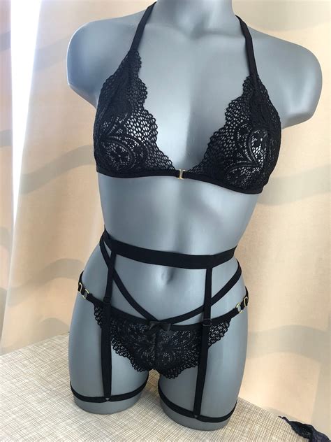Sexy Lingerie Lace Lingerie Set Elastic Lingerie Lace Etsy