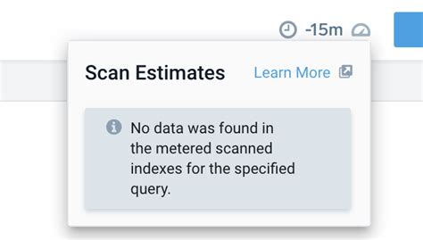Estimate Scan Data Sumo Logic Docs