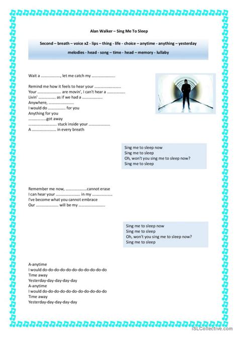 Alan Walker Sing Me To Sleep Fil English Esl Worksheets Pdf And Doc