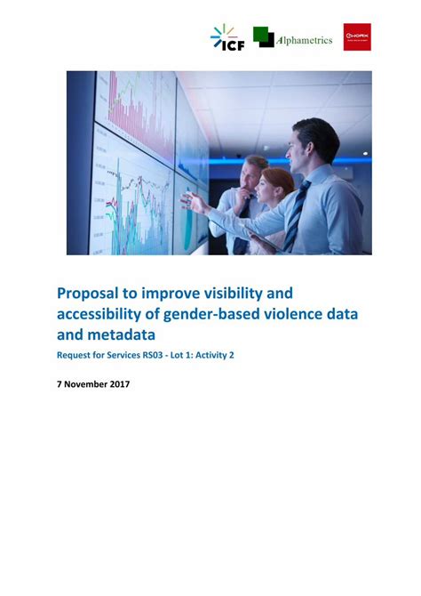 Pdf Proposal To Improve Visibility And Accessibility Of Gender Based · Gender Based Violence