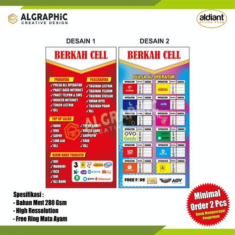 Jual Cetak Spanduk Mmt Konter Pulsa Celluler Shopee Indonesia
