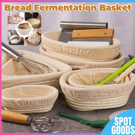 Specool Bread Fermentation Basket Bread Proofing Basket With Cloth