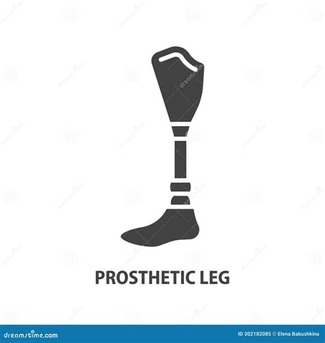 Modern Exoskeleton Prosthetic Leg For Support Vector Illustration 320968280