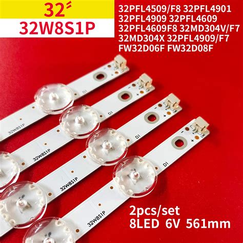 20Pcs/10Set LED Backlight Strip for 32PFL4509/F8 32PFL4901 32PFL4909 ...