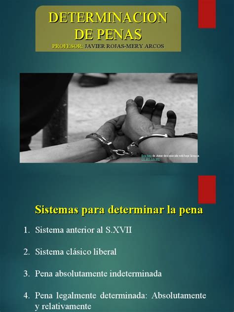 Determinacion De Las Penas 1 Parte 1 Clase Resum Pdf Castigos