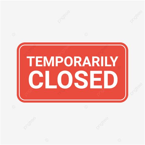 Temporarily Closed Red Stamp Or Warning Sign Vector Temporarily Closed