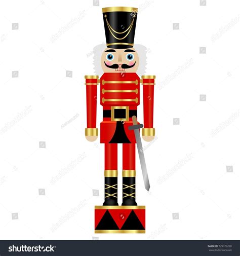 Vector Illustration Nutcracker Sword Stock Vector Royalty Free