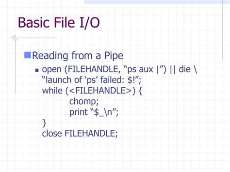 introduction to perl ppt