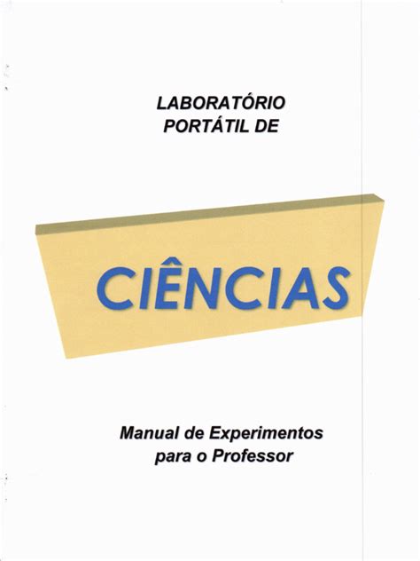 Manual Lab Ciências Pdf Flutuabilidade Fotossíntese