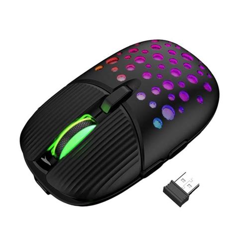 Souris Sans Fil Avec RGB Light G Noiseless Portable DPI Réglable Noir Le noir Cdiscount