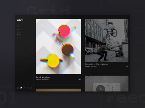 Unique Grid Web UI Design Inspiration TheHotSkills