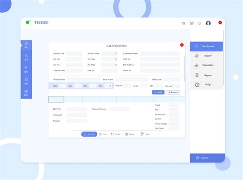 Erp Invoice Screen Ui By Surya S On Dribbble