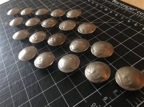 Buffalo Nickel Concho Loop Back Set Of 100 Loop Back Etsy