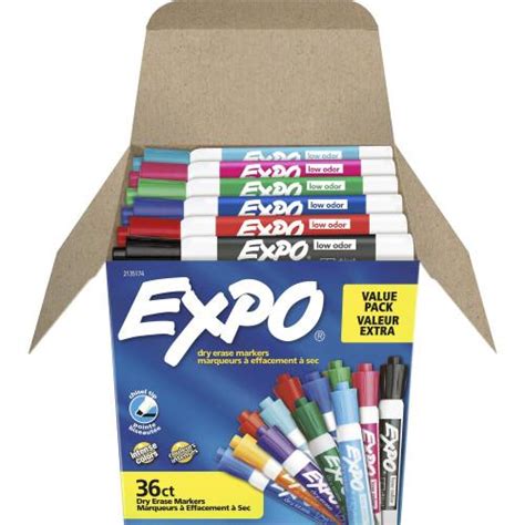 Expo Low Odor Dry Erase Chisel Tip Markers