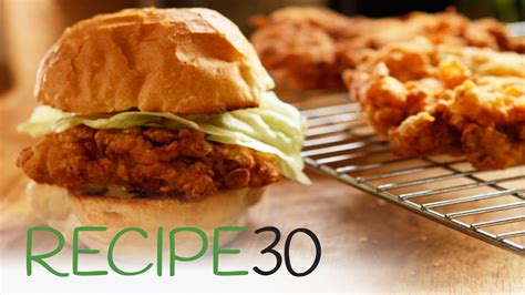 Simple Crispy Fried Chicken Burger By Youtube