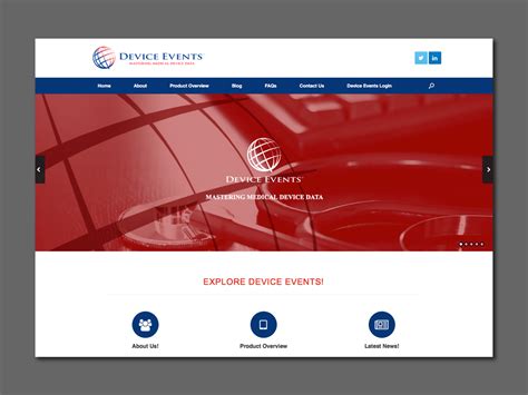 Device Events Website Homepage BrandON
