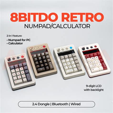 Jual 8BitDo Retro Numpad Calculator Mechanical M Edition Jakarta Utara AllCaps Tokopedia