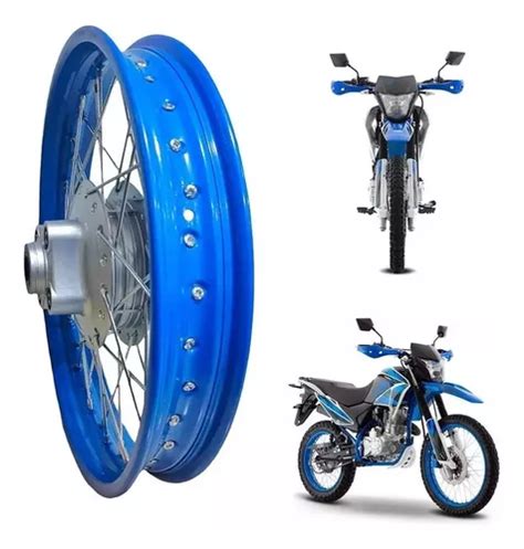 Rin Trasero Para Moto Italika Dm X Azul Env O Gratis