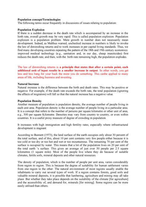 Week23 Concept Of Population Terminogies Copy Population Concept