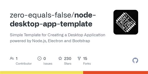 Github Zero Equals False Node Desktop App Template Simple Template