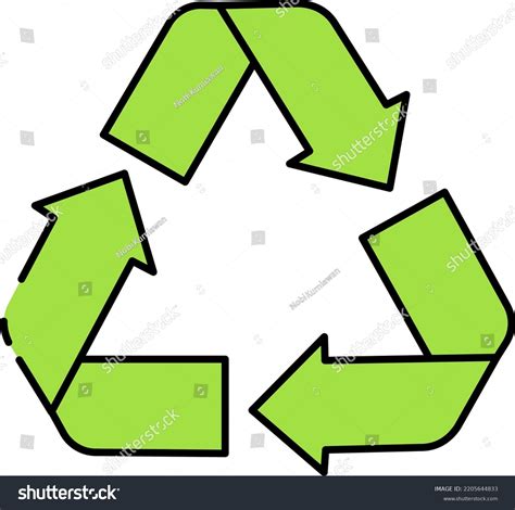 Vector Reduce Reuse Recycle Sign Stock Vector Royalty Free 2205644833 Shutterstock
