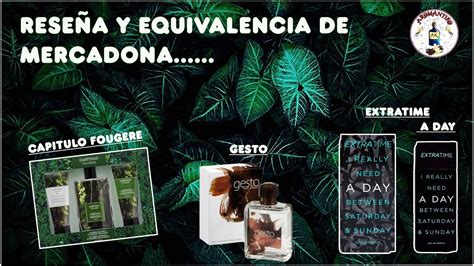 RESEÑA Y EQUIVALENCIA DE CAPITULO FOUGERE EXTRATIME ONE DAY Y GESTO