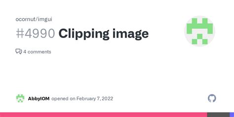 Clipping Image · Issue 4990 · Ocornutimgui · Github