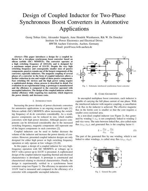 pdf design of coupled inductor for two phase synchronous boost