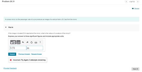 Solved A Convex Mirror On The Passenger Side Of A Car Chegg