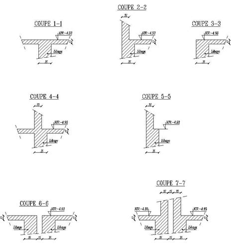 Cross Section Of Formwork Structure In Detail Autocad 2d Drawing Cad File Dwg File