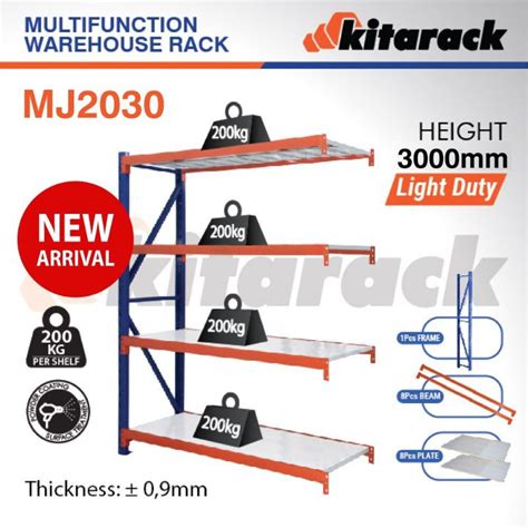 Jual Warehouse Rack JOINTER Rak Serbaguna Kapasitas 200kg Layer Tinggi 3Meter Shopee Indonesia