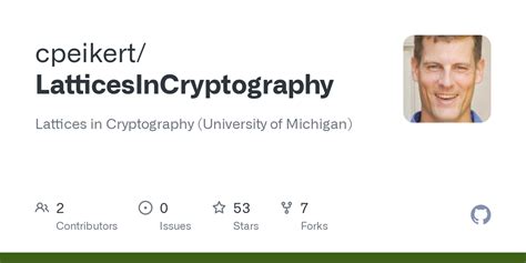 LatticesInCryptography README Md At Main Cpeikert LatticesInCryptography GitHub