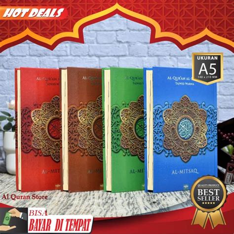 BISA COD CUSTOM NAMA Al Qur An Al Mitsaq Al Quran Tajwid Warna Al