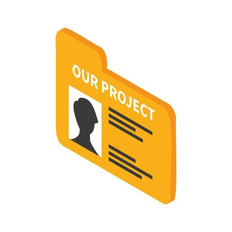 Personal Locked Folder Icon Isometric Vector File Data Secure Information 27205144 Vector Art