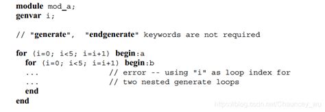 Verilog语法 Generate结构 （ieee Std 1364™ 2005翻译） Generate Block Csdn博客