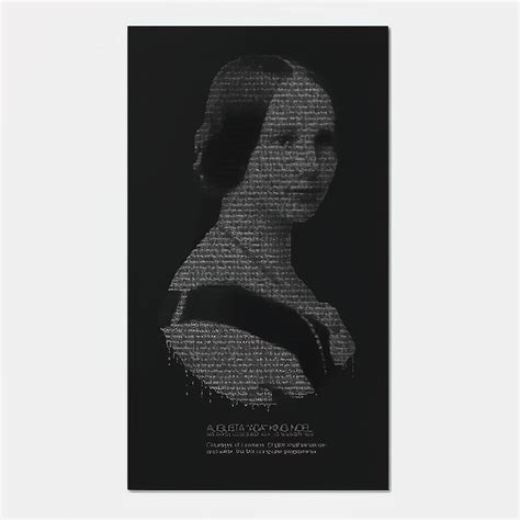 Ada Lovelace Binary On Black Tapestry Textile By Isabel Murray