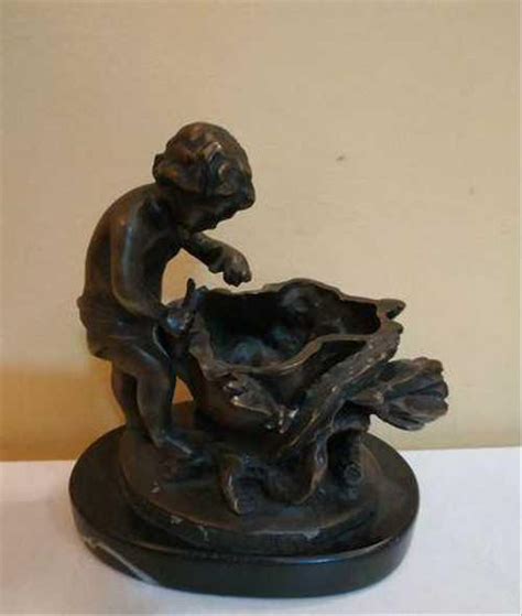 Мальчик у чаши бронзовая статуэтка Москва Festima Ru 362892426