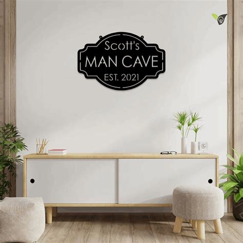 Personalized Metal Man Cave Sign Man Cave Decor Man Cave Metal Sign