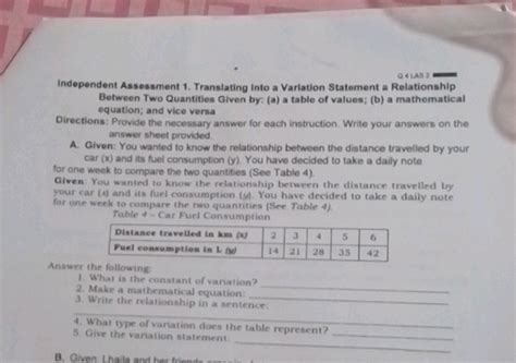 Q4LAs 2 Independent Assessment 1 Translating StudyX